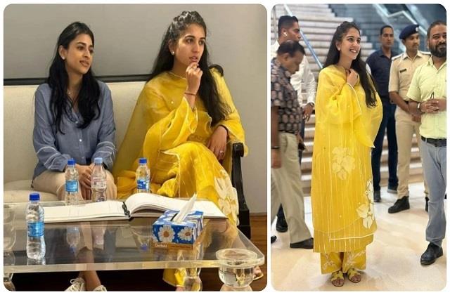 Yellow Suit में प्यारी लगी Ambani's की छोटी बहू लेकिन Sandel ने खींची ...